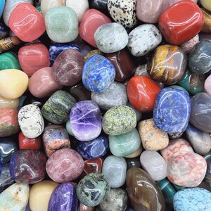 Bulk Tumbled Crystal, Assorted Mixed Tumbled Stone, Tumbled Polished ...