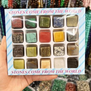 Crystal Cubes Set Crystal Square Assorted Crystal Carving - Etsy