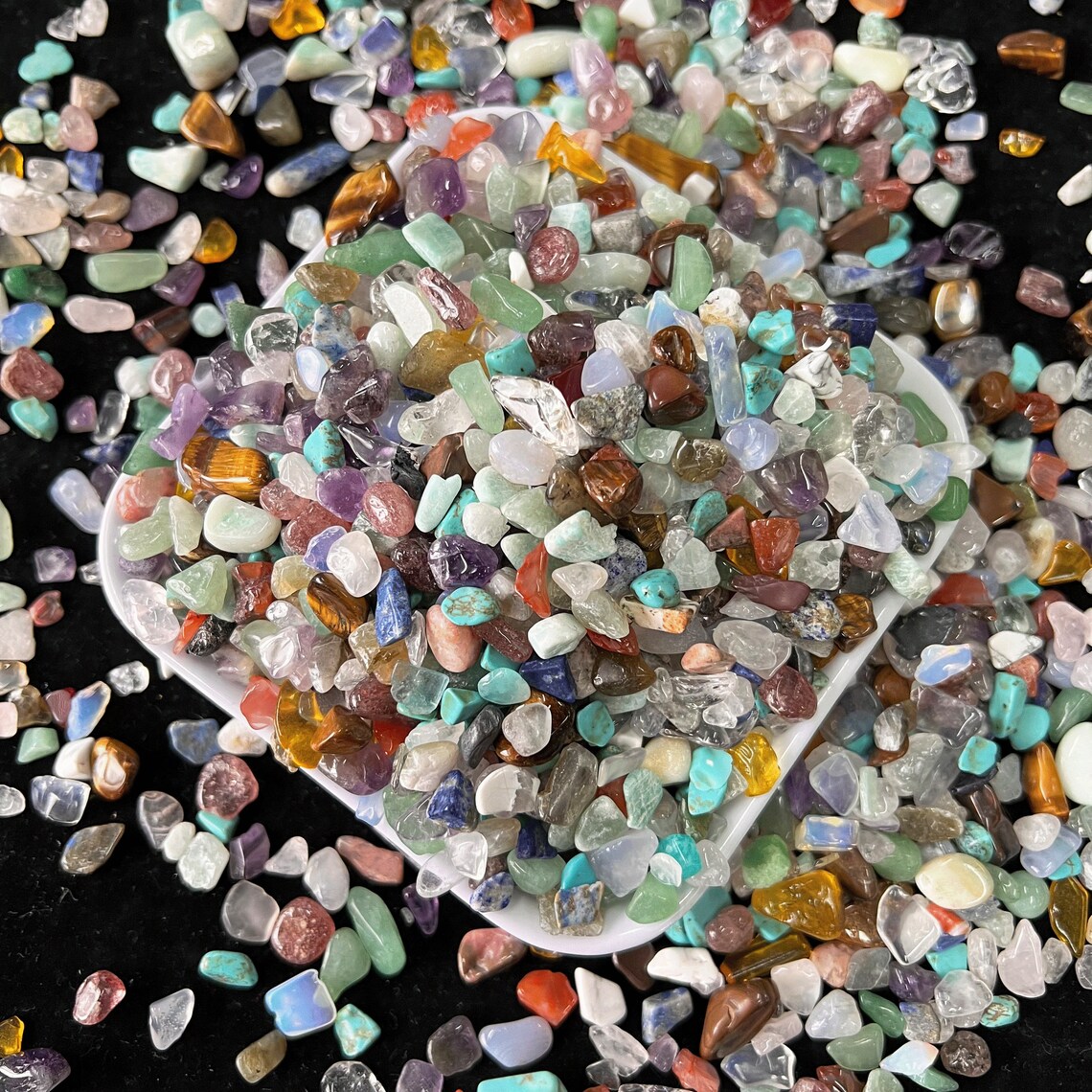 Mixed Crystal Chips Assorted Rainbow Chips Stones Irregular - Etsy