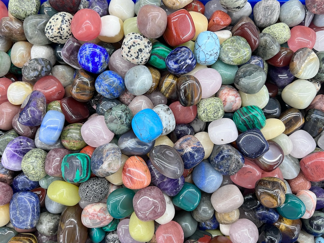 Bulk Tumbled Crystal, Assorted Mixed Tumbled Stone, Tumbled Polished ...