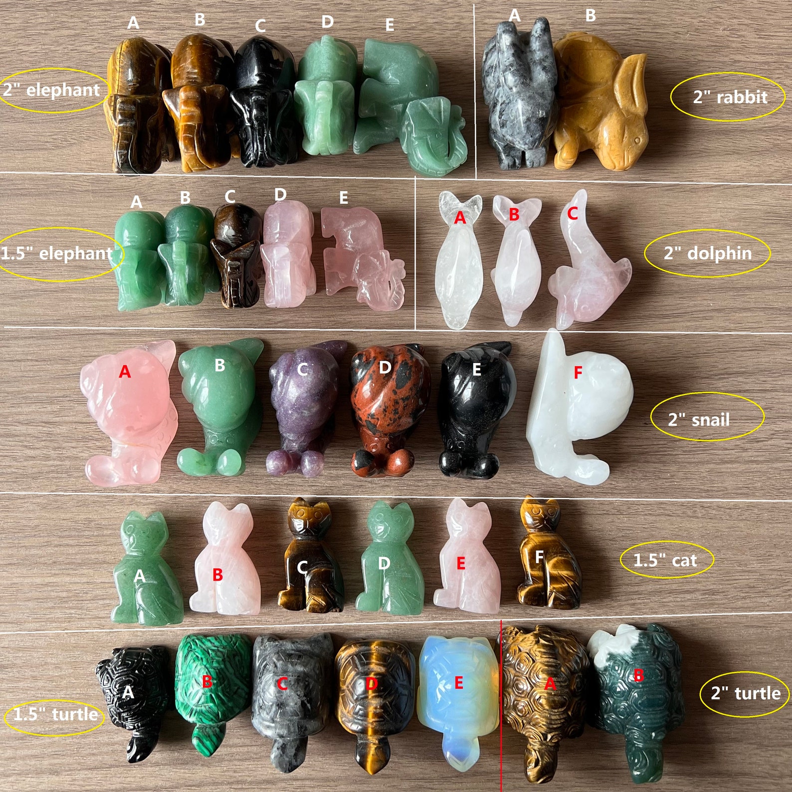 Crystal Animal Carving Hand Carved Gemstone Figurine Home - Etsy