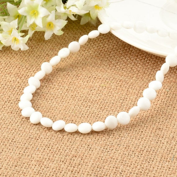 White Quartz Round Circle Coin 8mm for DIY Jewelry Making | Etsy