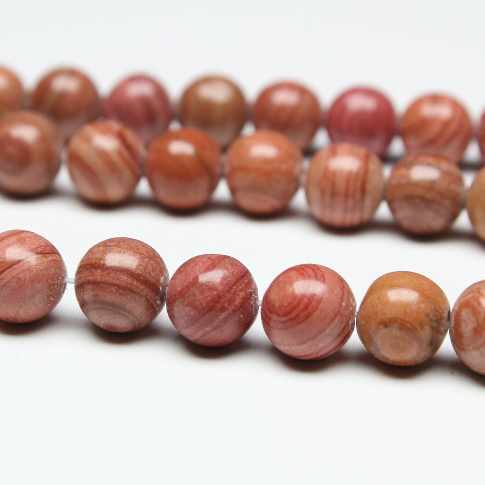 Red Line Jasper Beads Smooth Round Gemstone Loose Beads 6mm - Etsy