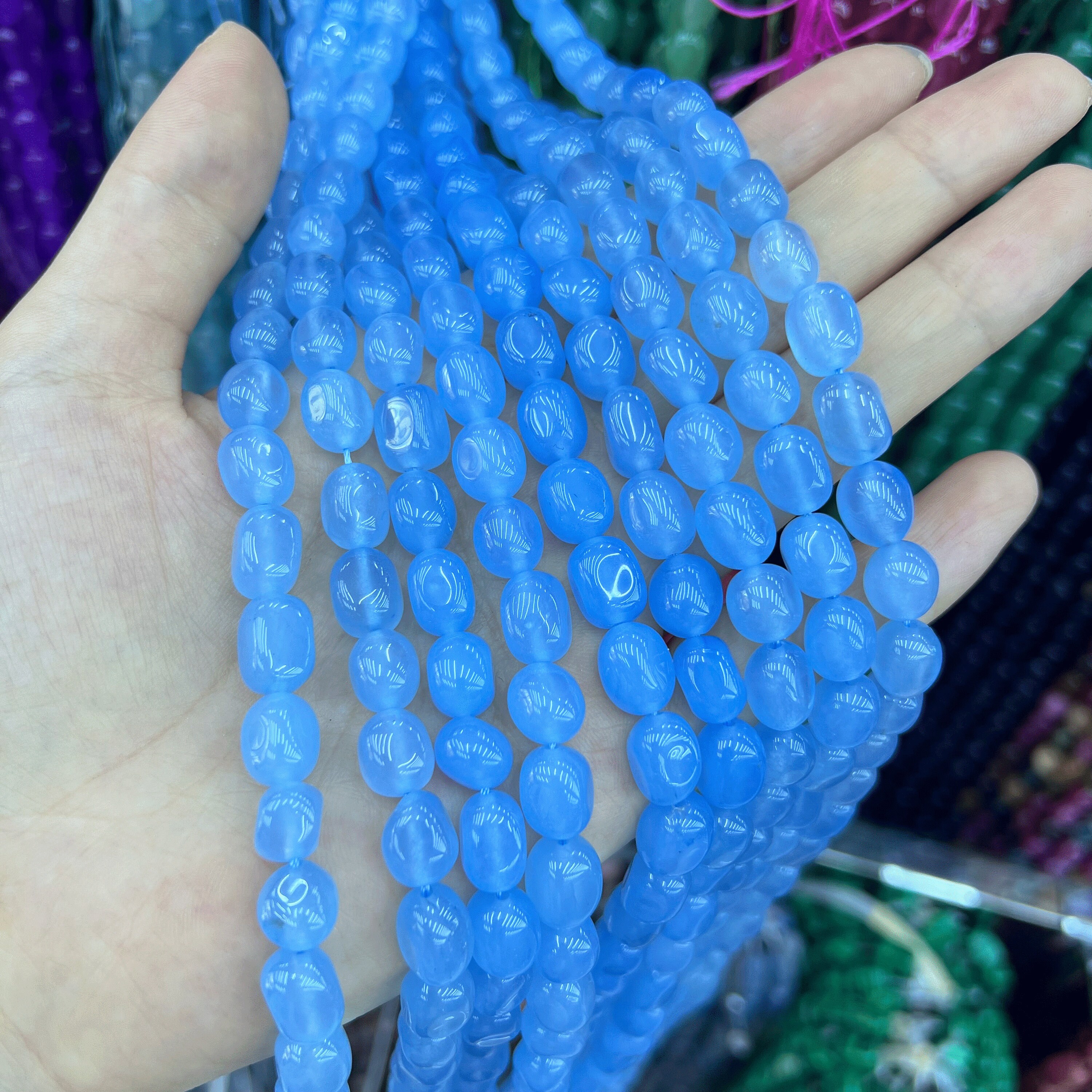 Irregular Dyed Jade Pebble Beads, Freedom Nugget Beads for Jewelry ...