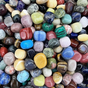 Bulk Tumbled Crystal, Assorted Mixed Tumbled Stone, Tumbled Polished ...