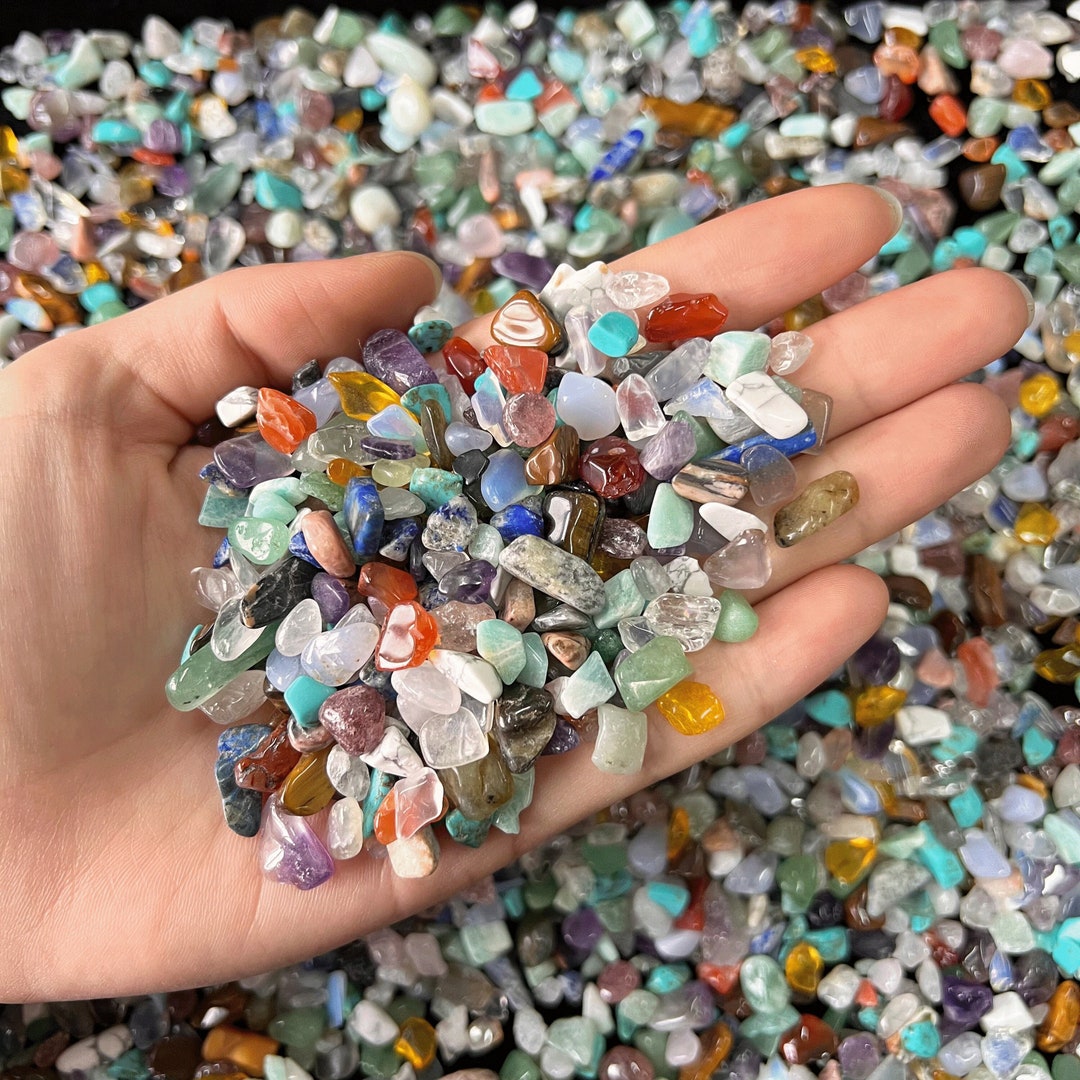 Mixed Crystal Chips, Assorted Rainbow Chips Stones, Irregular Mini ...