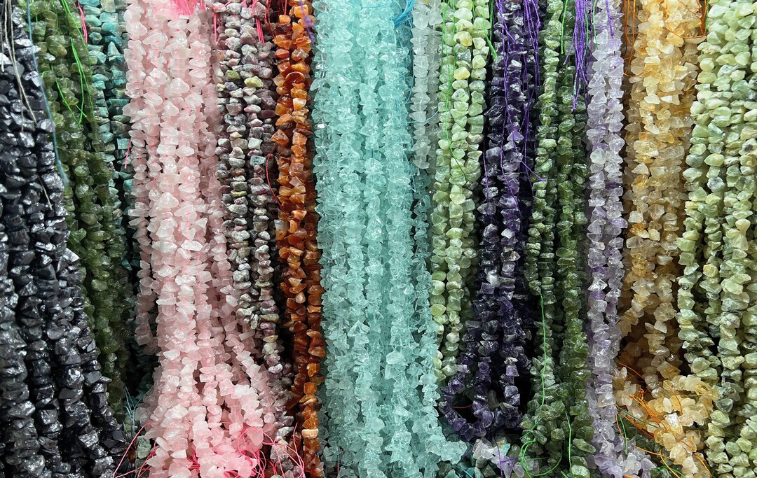 8-15mm Raw Crystal Beads, Rough Gesmtone Beads, Nugget Stone Chips ...