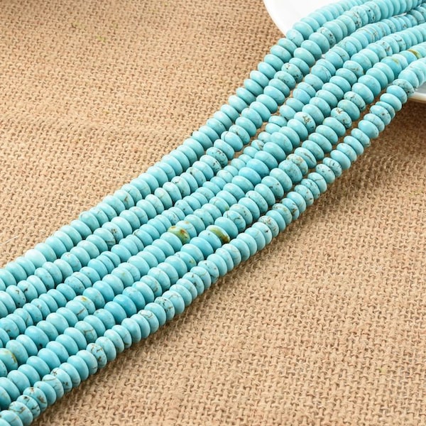 Rondelle Turquoise - Etsy