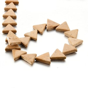 One Strand Sandstone Triangle Beads 20mm - Etsy