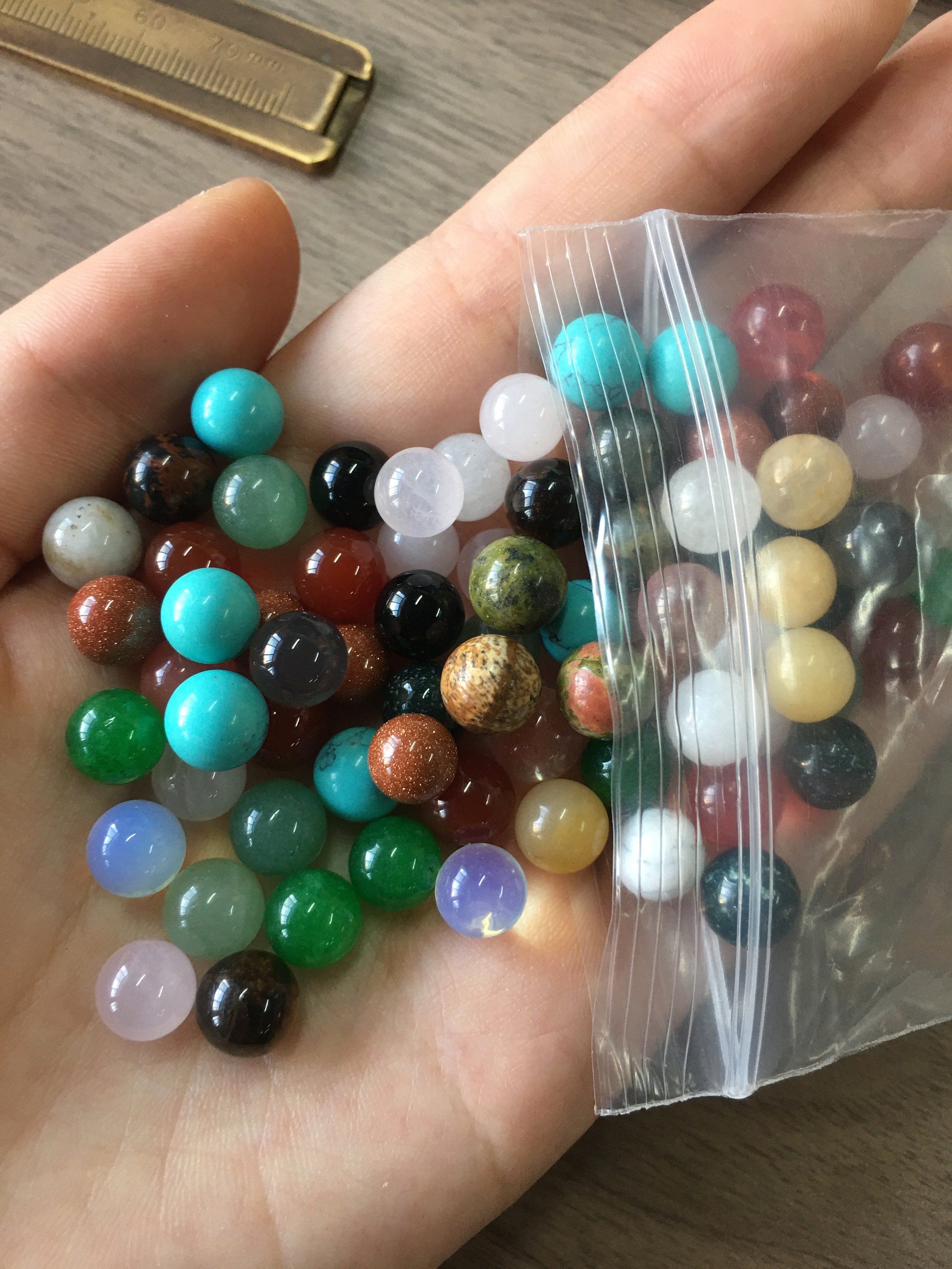 100 Pcs Mini Crystal Sphere Set No Hole Mixed Color Assorted - Etsy