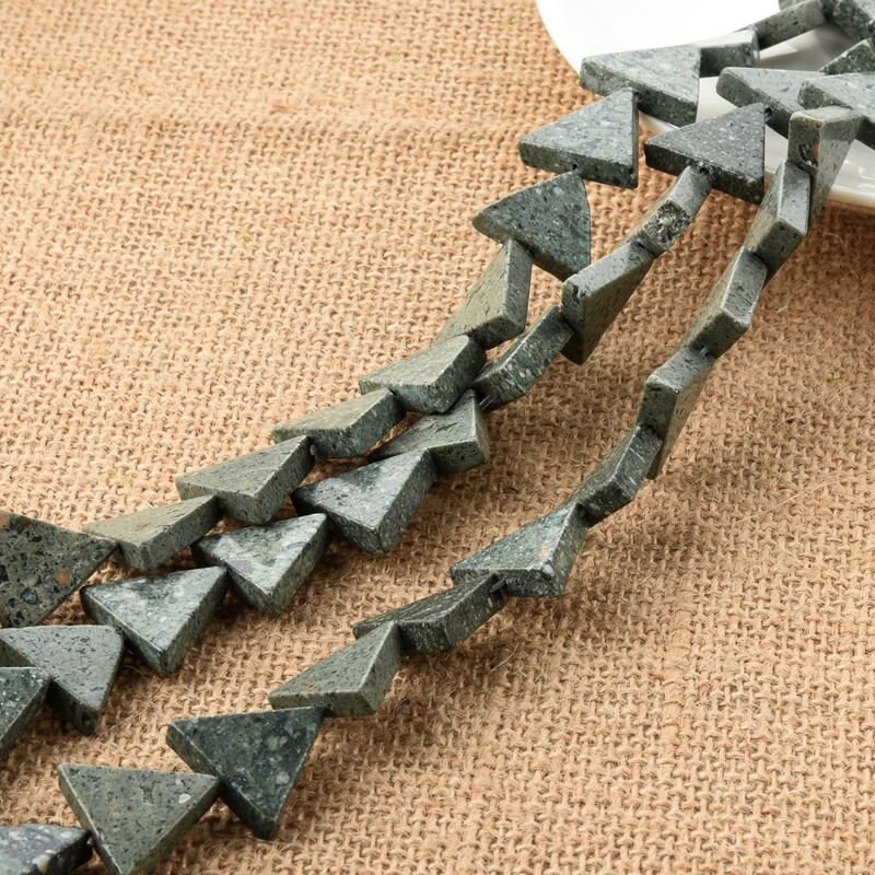 Spotted Stone Triangle Beads 20mm - Etsy