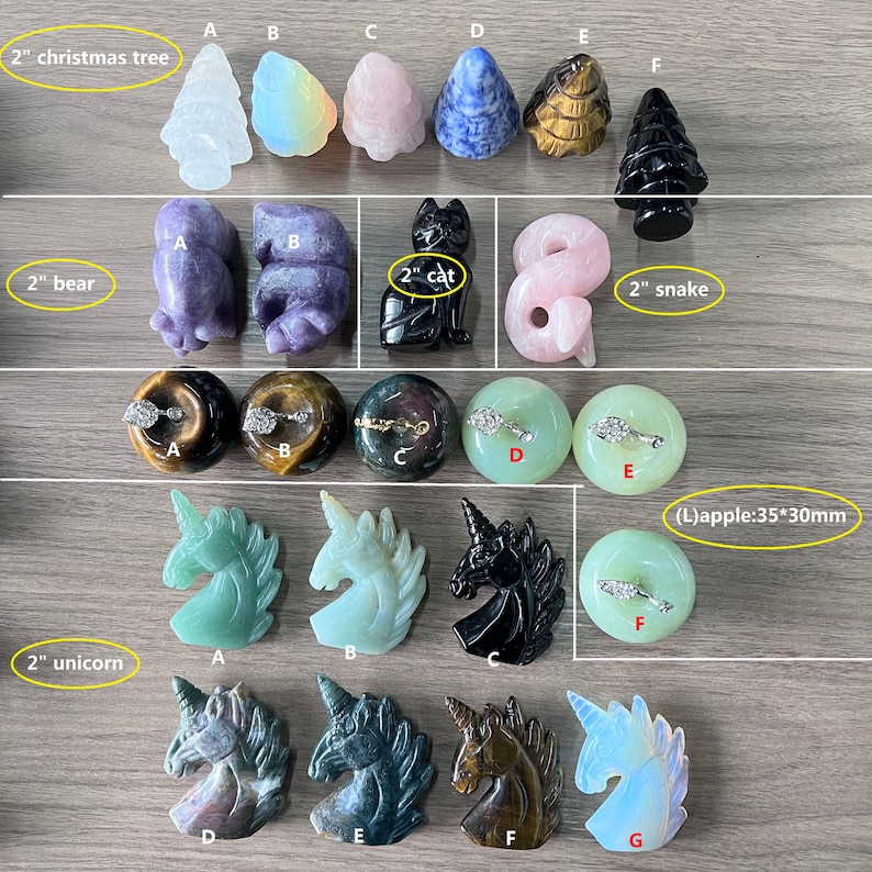 Crystal Animal Carving, Hand Carved Gemstone Figurine, Home Decoration ...