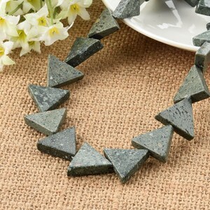 Spotted Stone Triangle Beads 20mm - Etsy