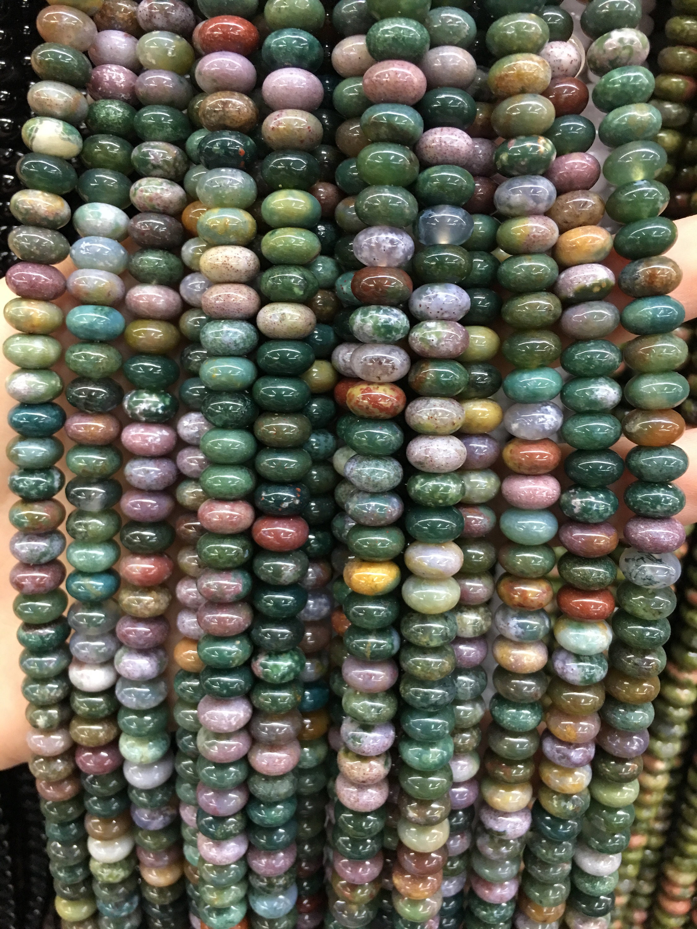 5x8mm ágata india piedra preciosa grado AAA Rondelle suelto | Etsy