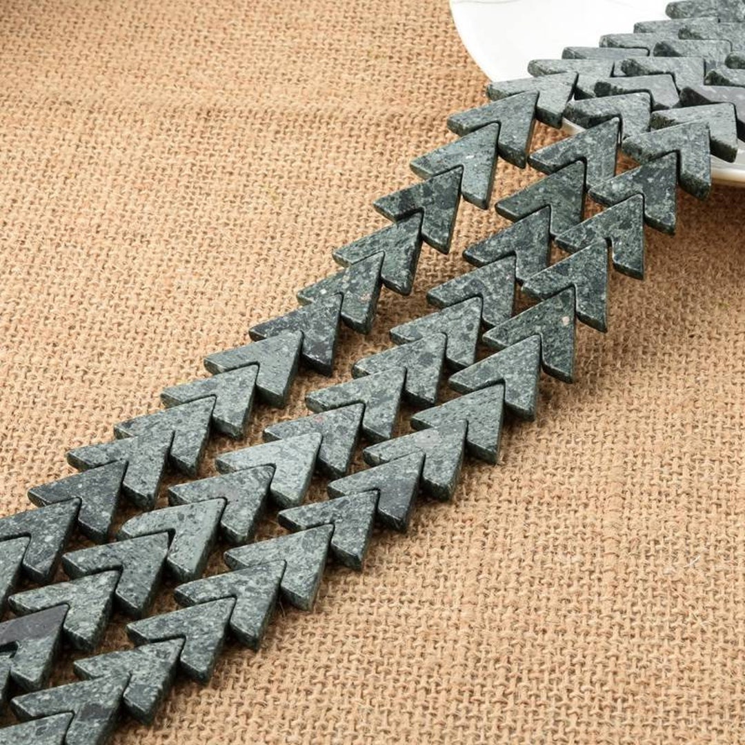 Spotted Stone Jasper Arrow V Shape 20mm - Etsy