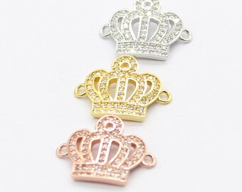 Crown Stainless Steel Connector Crown Connector Decoration - Etsy