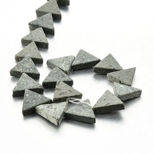Spotted Stone Triangle Beads 20mm - Etsy