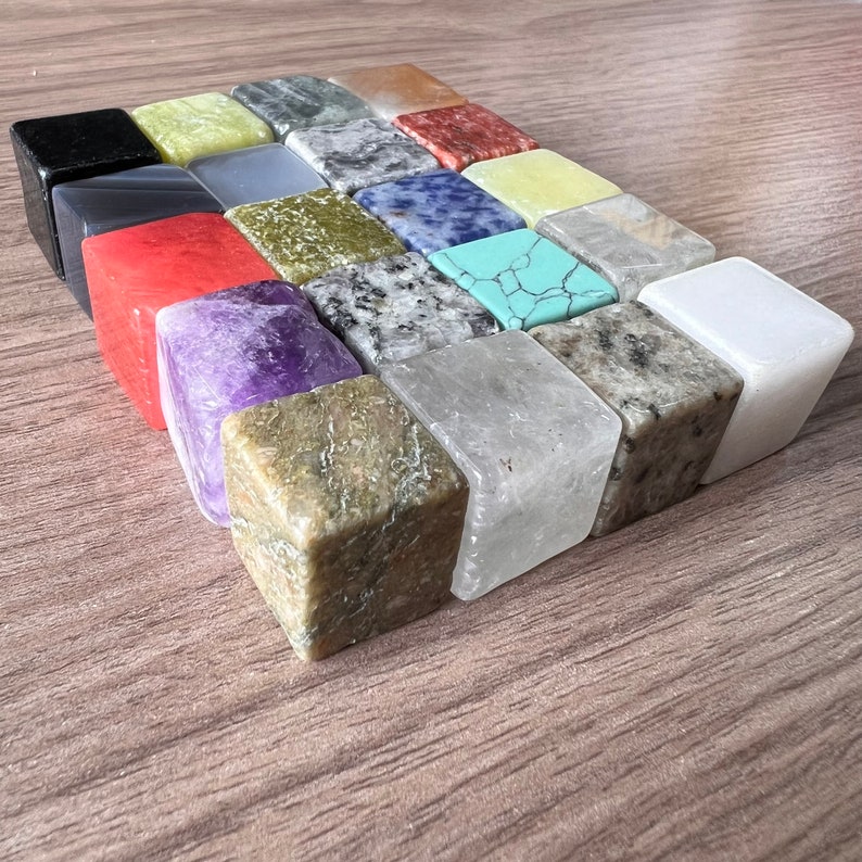 Crystal Cubes Set Crystal Square Assorted Crystal Carving - Etsy