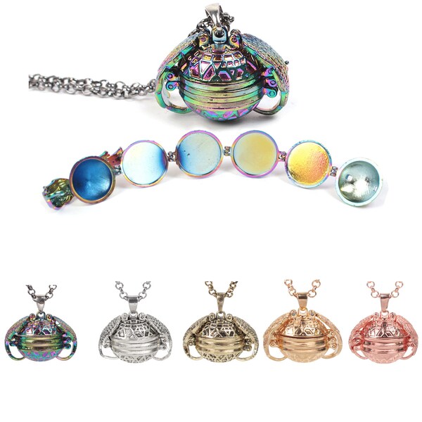 Ball Locket Necklace - Etsy