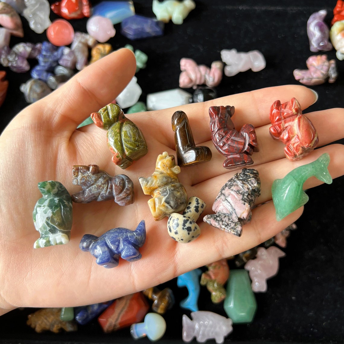 Mini Crystal Animal Carving Mystery Crystal Surprise Crystal - Etsy