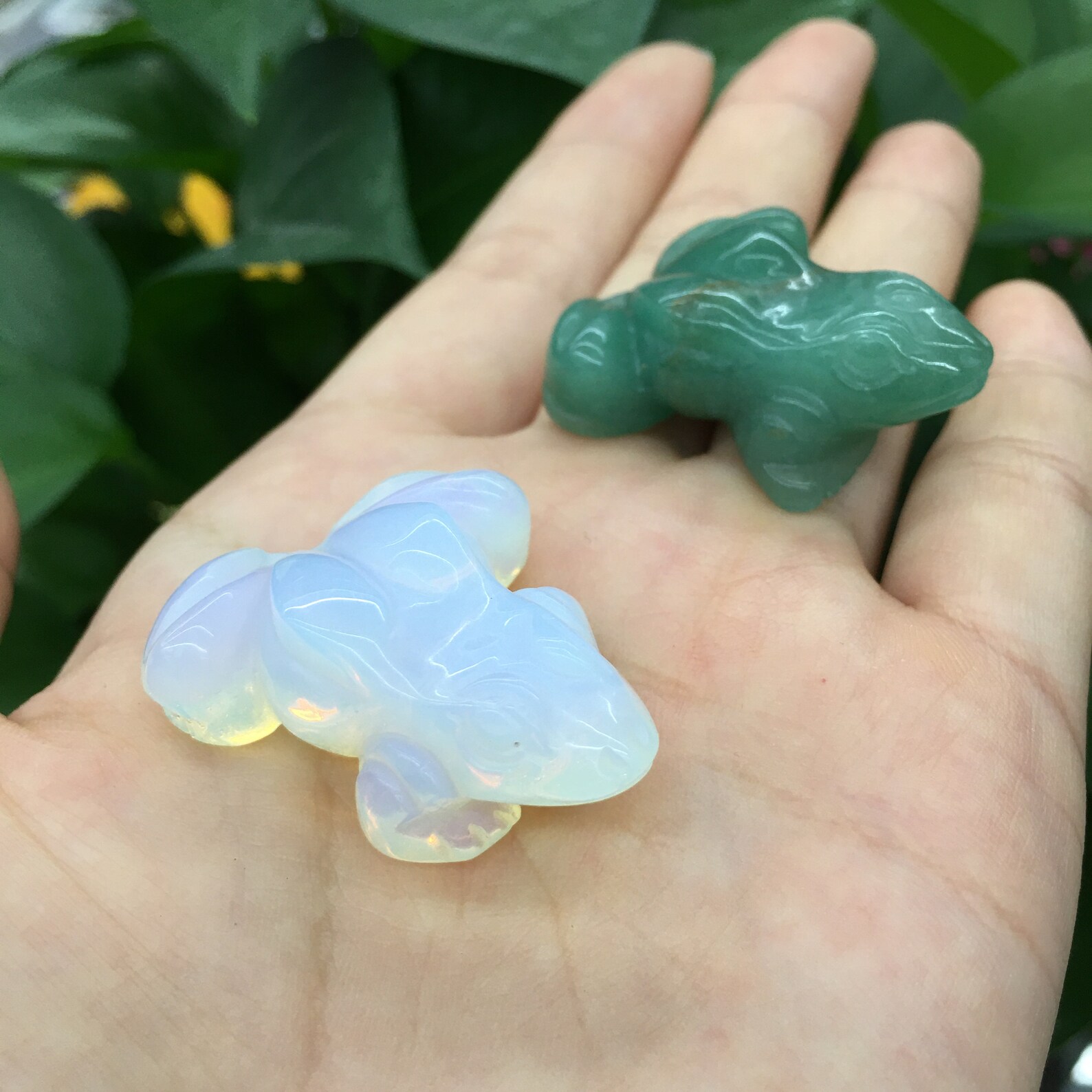 1.5 Crystal Frog Statue Hand Carved Gemstone Figurine | Etsy