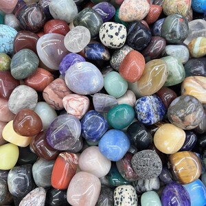 Bulk Tumbled Crystal, Assorted Mixed Tumbled Stone, Tumbled Polished ...