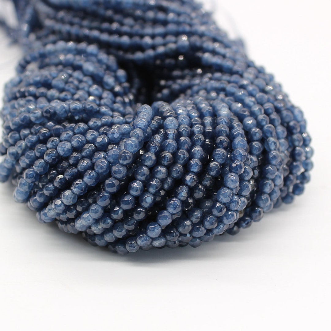 3mm Blue Faceted Round Beads, Loose Beads, Full Strand, Wholesale - Etsy