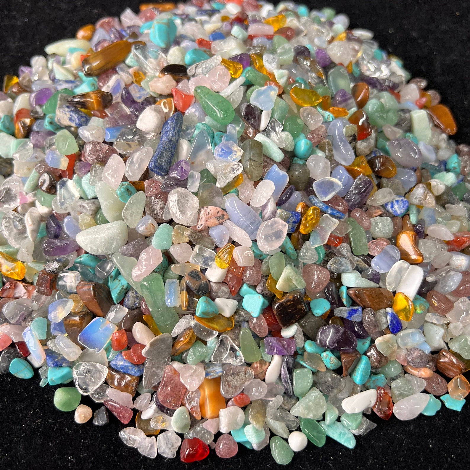 Mixed Crystal Chips Assorted Rainbow Chips Stones Irregular - Etsy