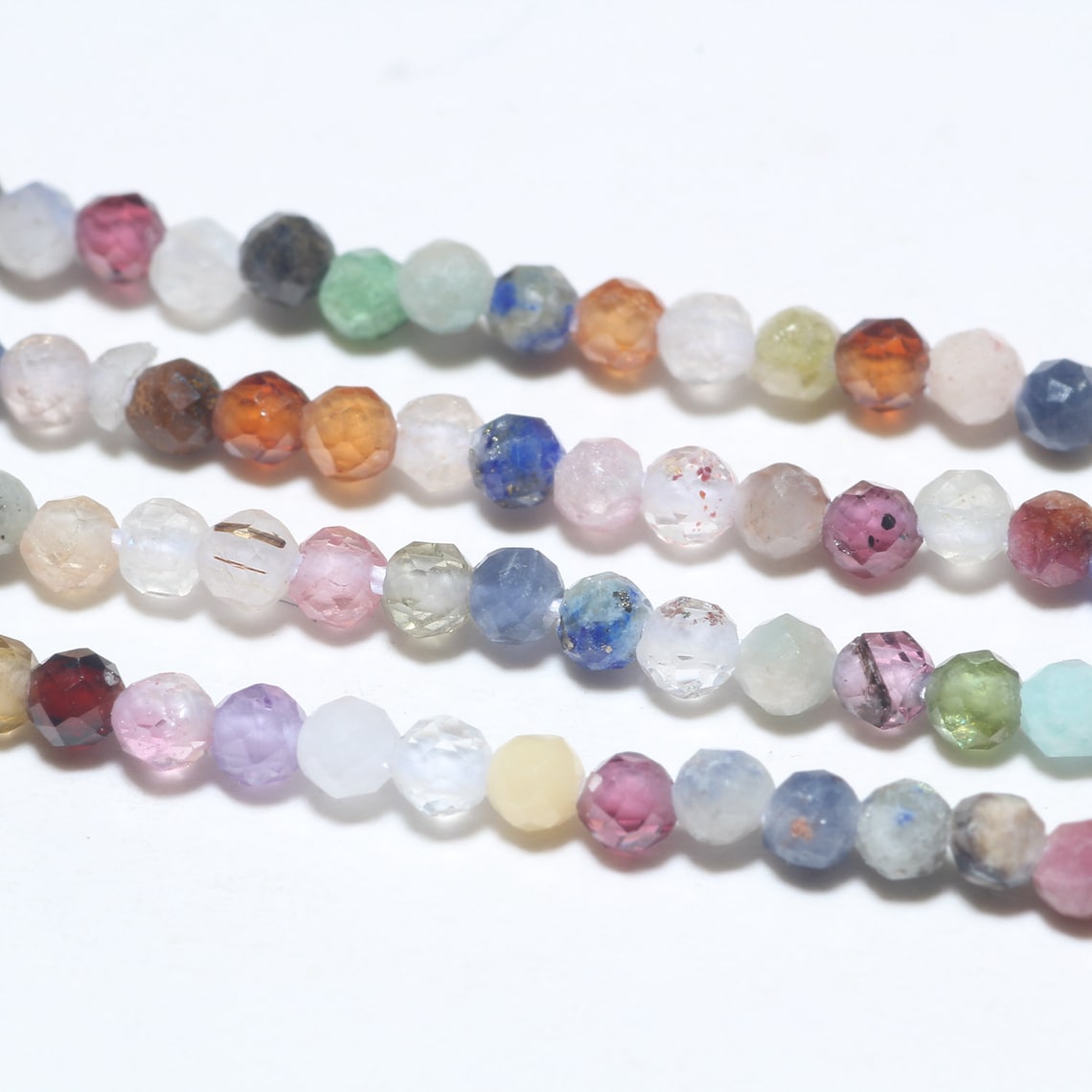 Multi Color Assorted Rainbow Micro Faceted Gemstone Stone 2mm | Etsy