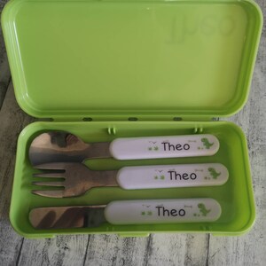 Kids Personalised Dinner Set Cutlery Set Plate & Cup Any - Etsy