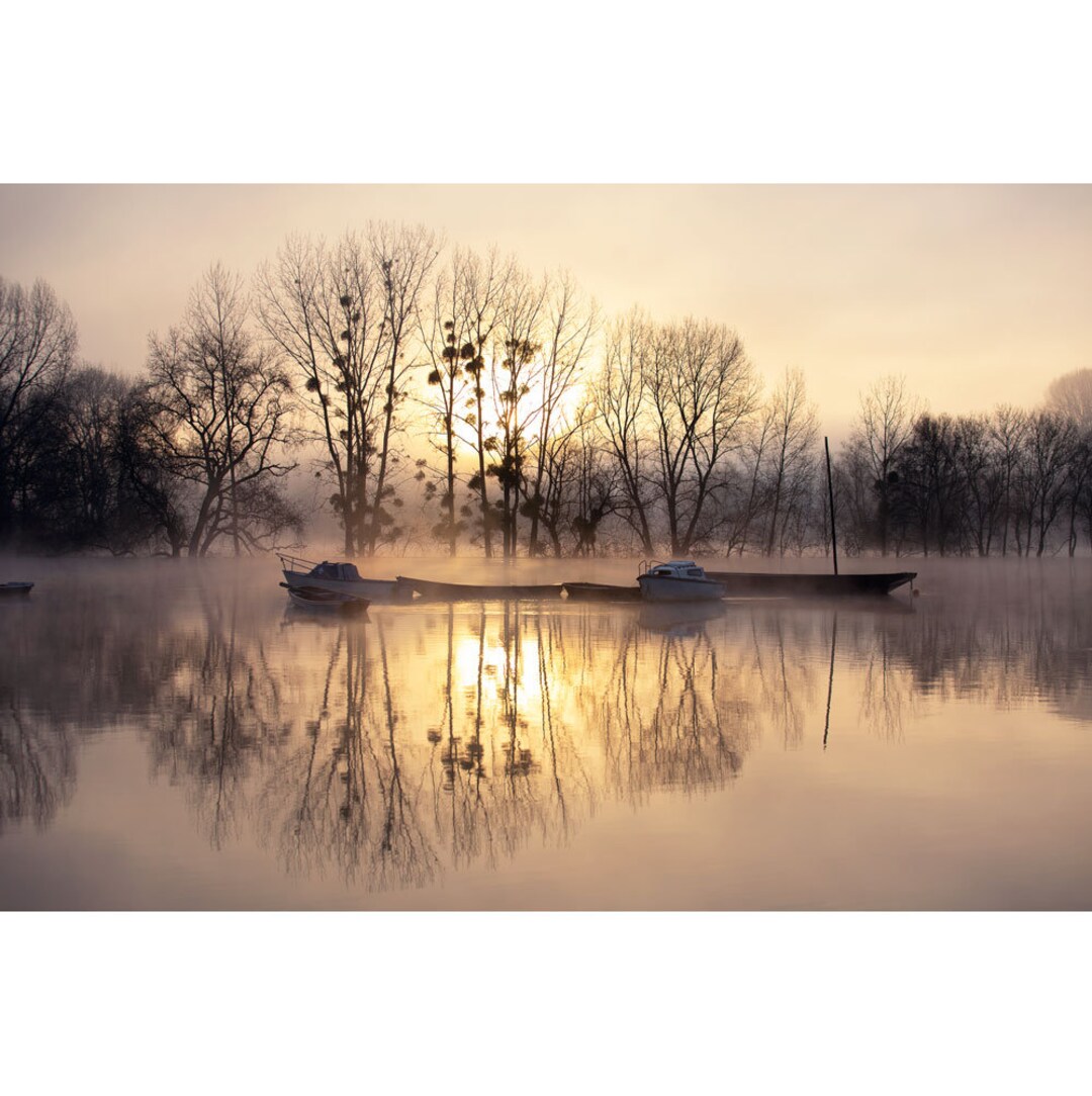 Landscape Photography of a River and Its Boats in the Light - Etsy