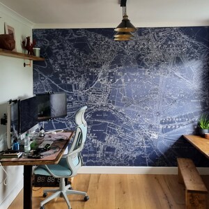 Custom Map Wallpaper - Bespoke Historical Map Wallpaper Mural of Any ...