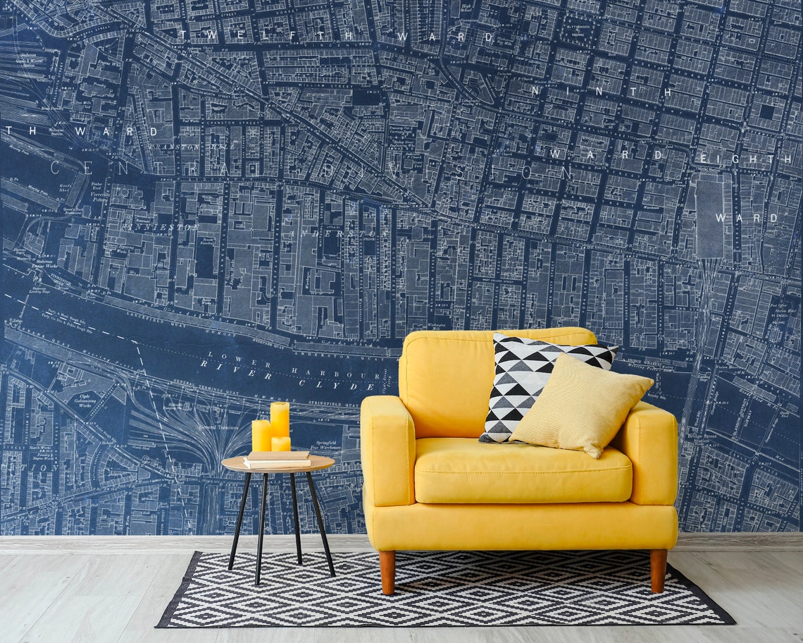 Custom Map Wallpaper Bespoke Historical Map Wallpaper Mural - Etsy UK