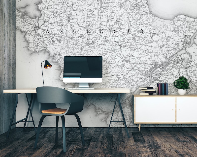 Custom Map Wallpaper - Bespoke Historical Map Wallpaper Mural of Any ...