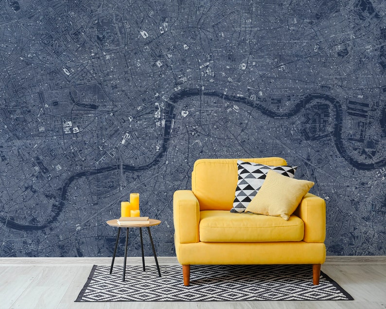 London Old Map Wallpaper Vintage 1914 Ordnance Survey Map - Etsy UK