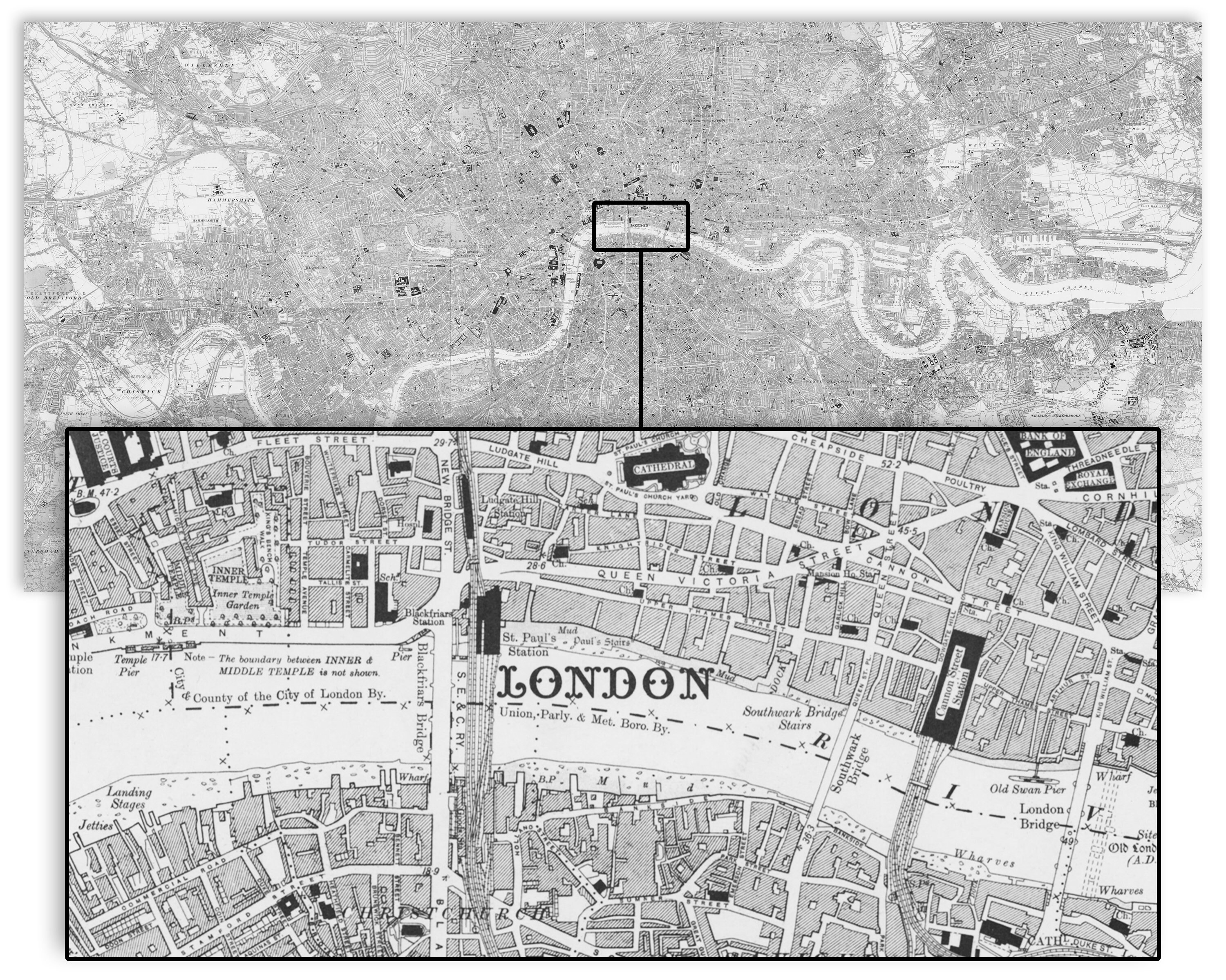 London Old Map Wallpaper - Vintage 1914 Ordnance Survey Map Wallpaper ...