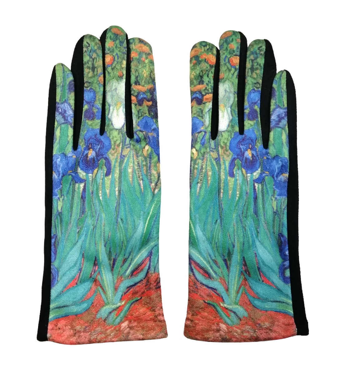 Gloves VAN GOGH the Irises - Etsy