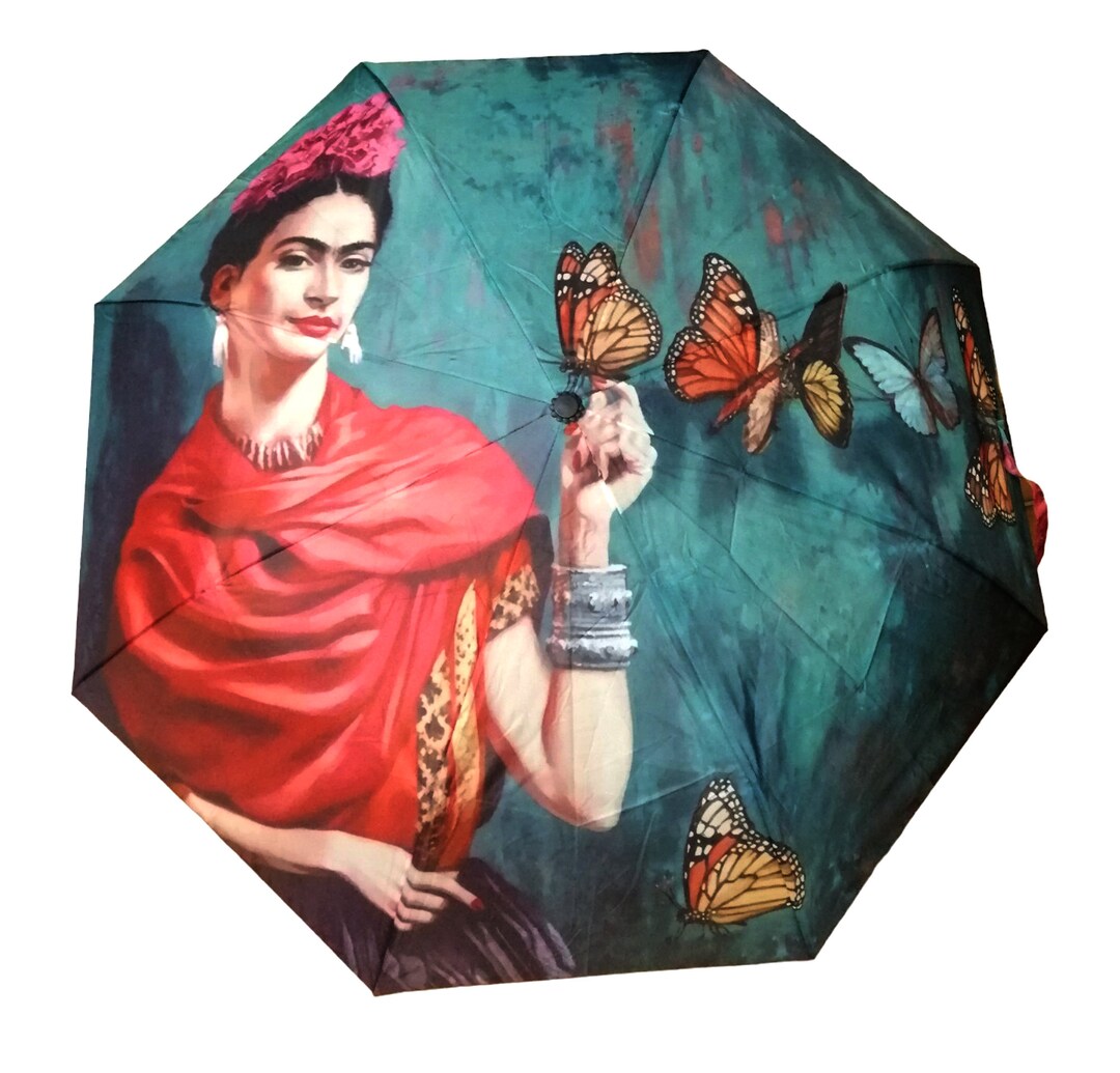 Umbrella Foldable Frida KAHLO Self-portrait With Butterflies - Etsy