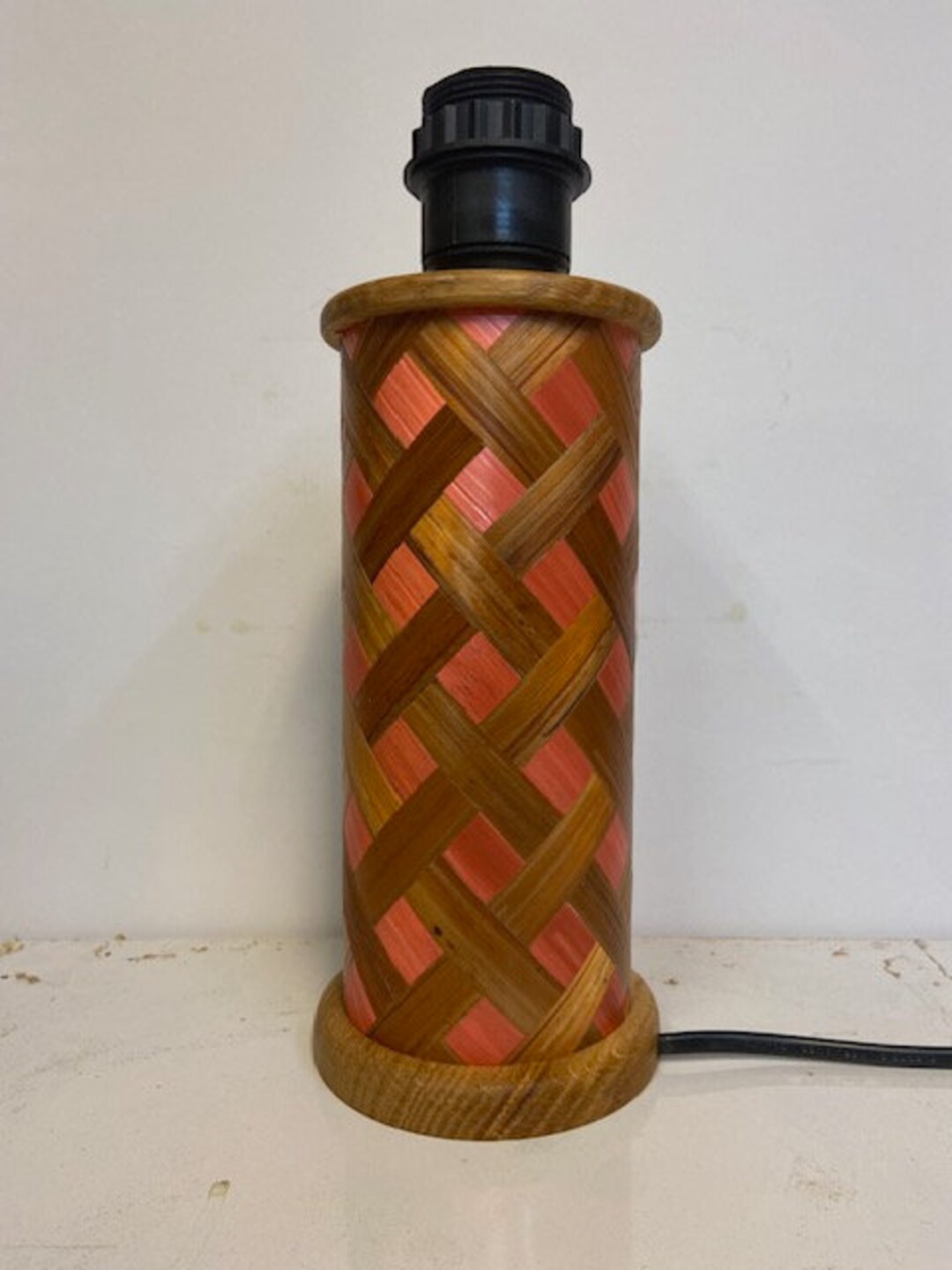 Straw Marquetry Lamp - Etsy