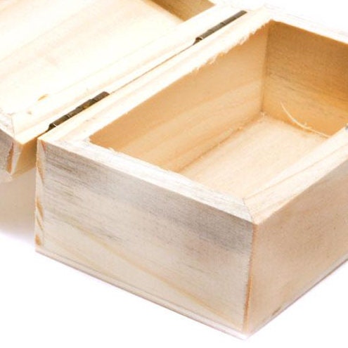 3.3 8.5cm Mini Cube Wooden Box Unfinished Unpainted - Etsy