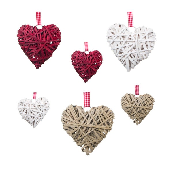 Wicker Hearts - Etsy