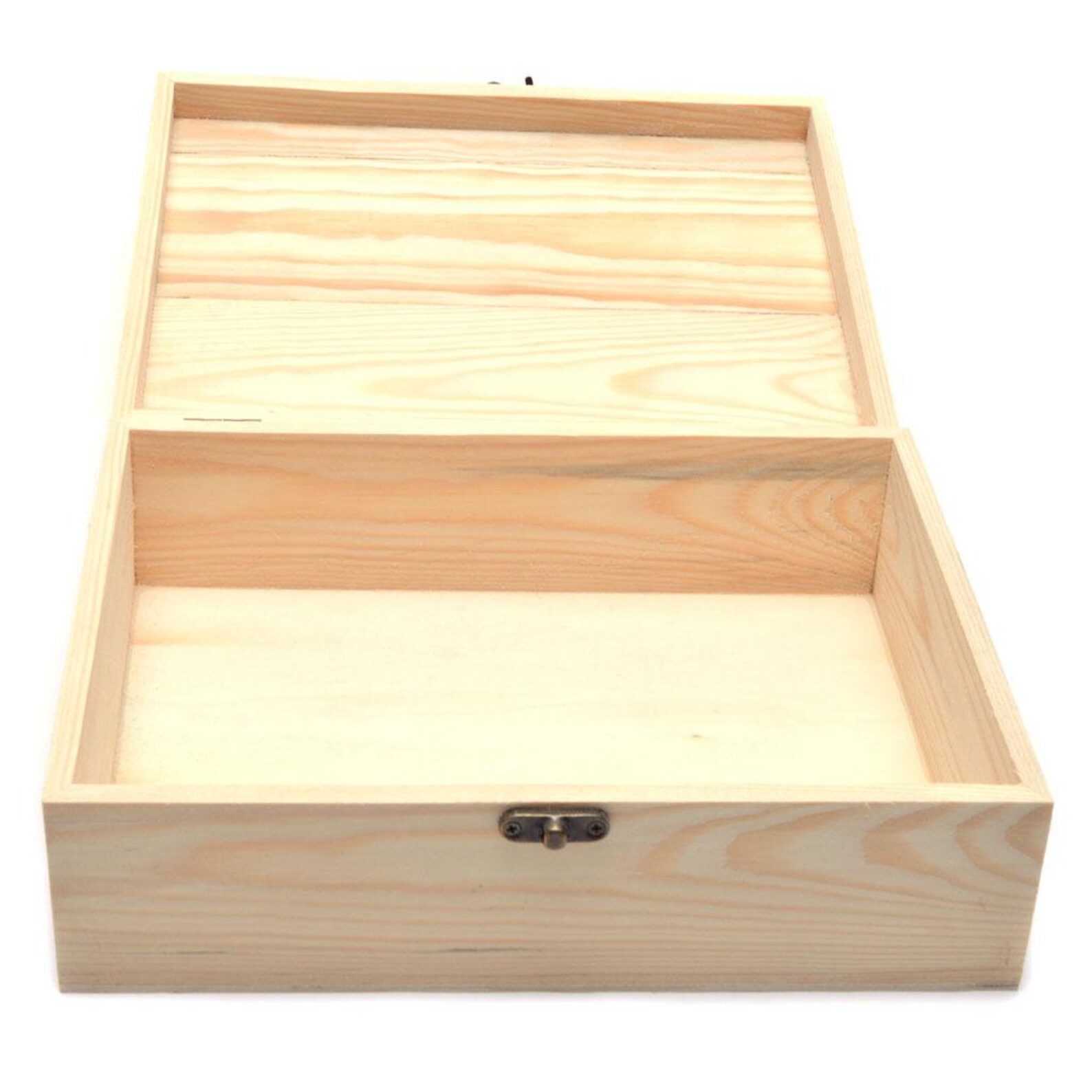 9.4 24cm Large Wooden box with clasp / Chest With Clasp | Etsy