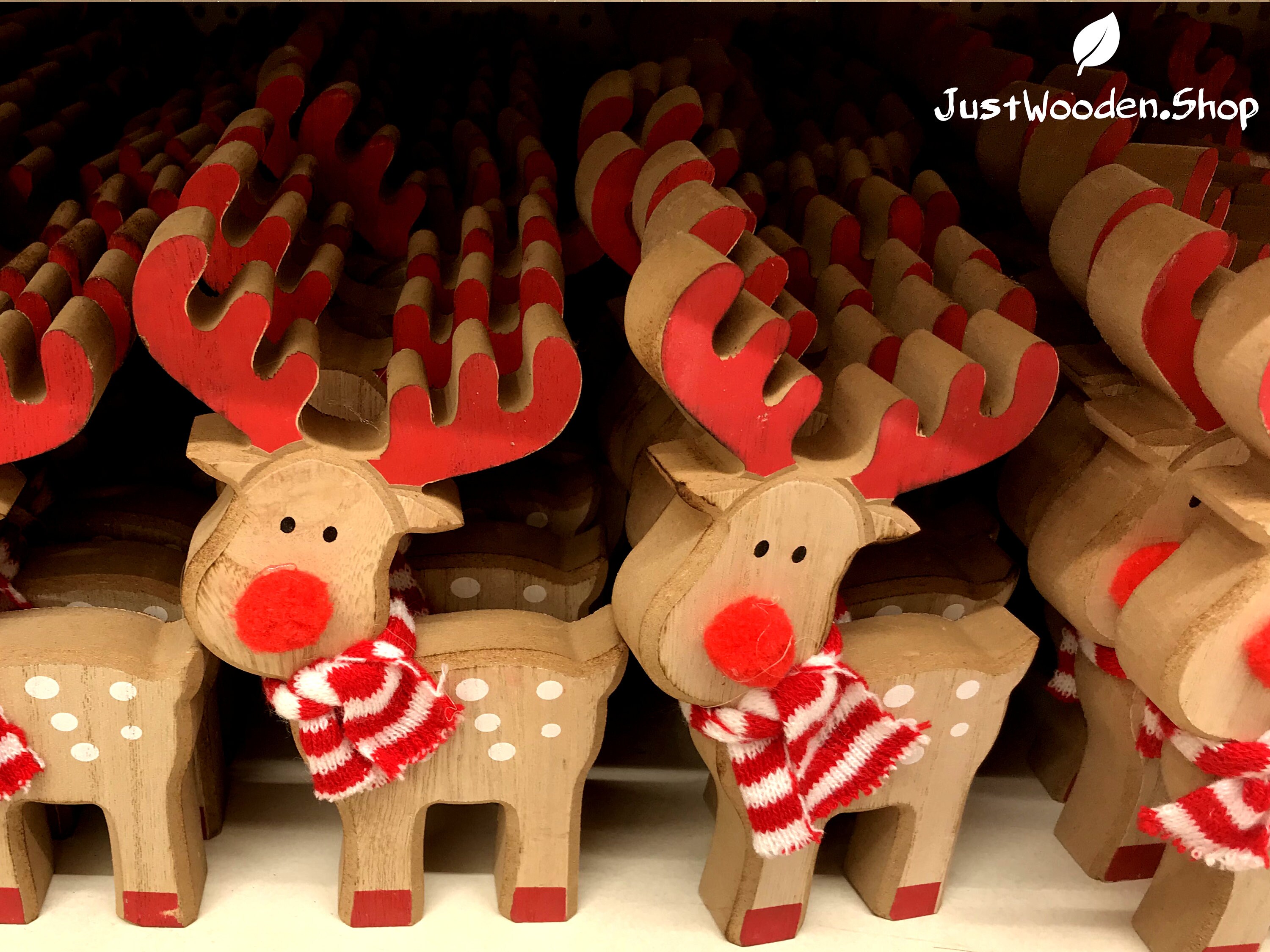 Rustic Reindeer Wooden Christmas Decor Wood Deer Scandi - Etsy