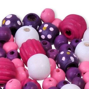 Friendship Bracelet Making Kit Pink Wooden Beaded Bracelet - Etsy