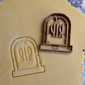 Tomb Stone Cookie Cutter - Halloween Cookie Cutter - RIP Cookie Cutter ...