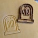 Tomb Stone Cookie Cutter - Halloween Cookie Cutter - RIP Cookie Cutter ...