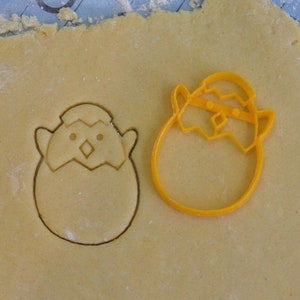 Chick and Egg Cookie Cutter - Cute Chick Cookie Cutter - Easter Cookie ...