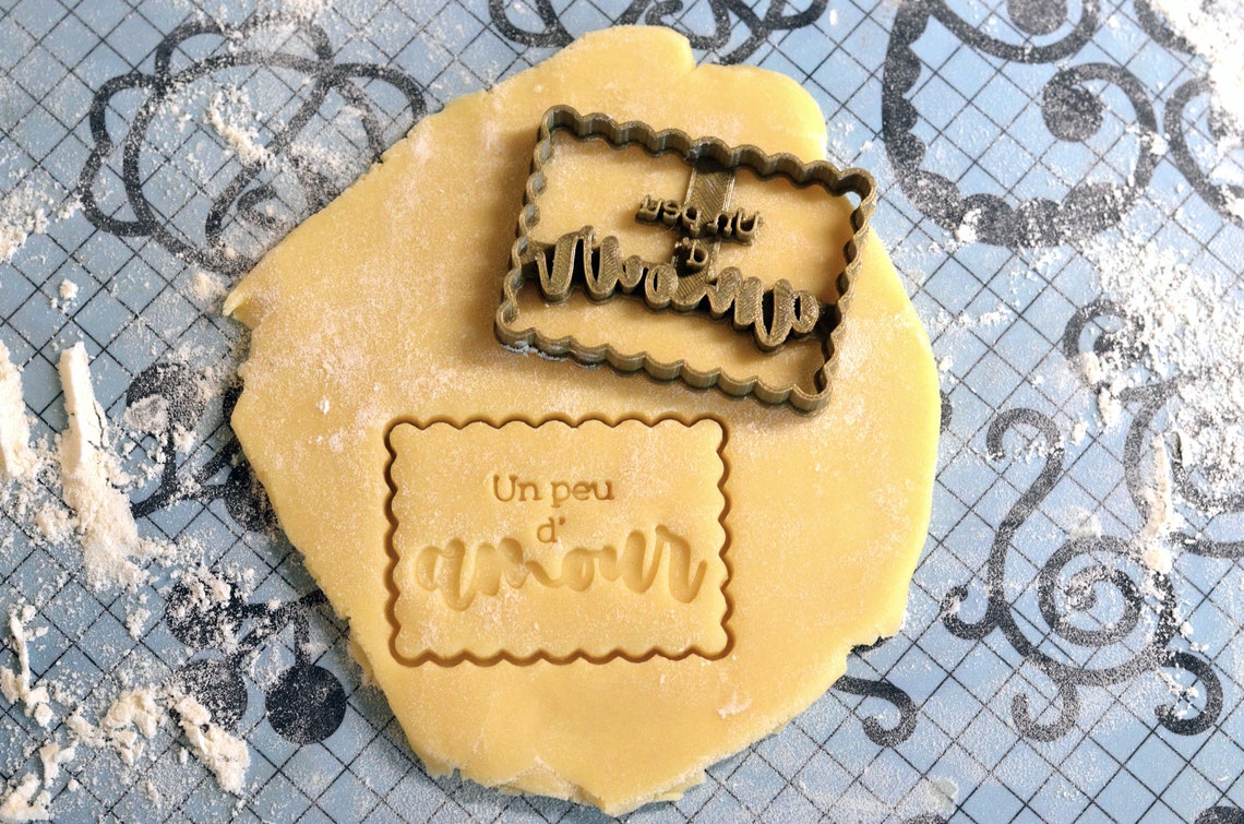 Love Petit-beurre Cookie Cutter - French Cookie Cutter Name, Custom ...