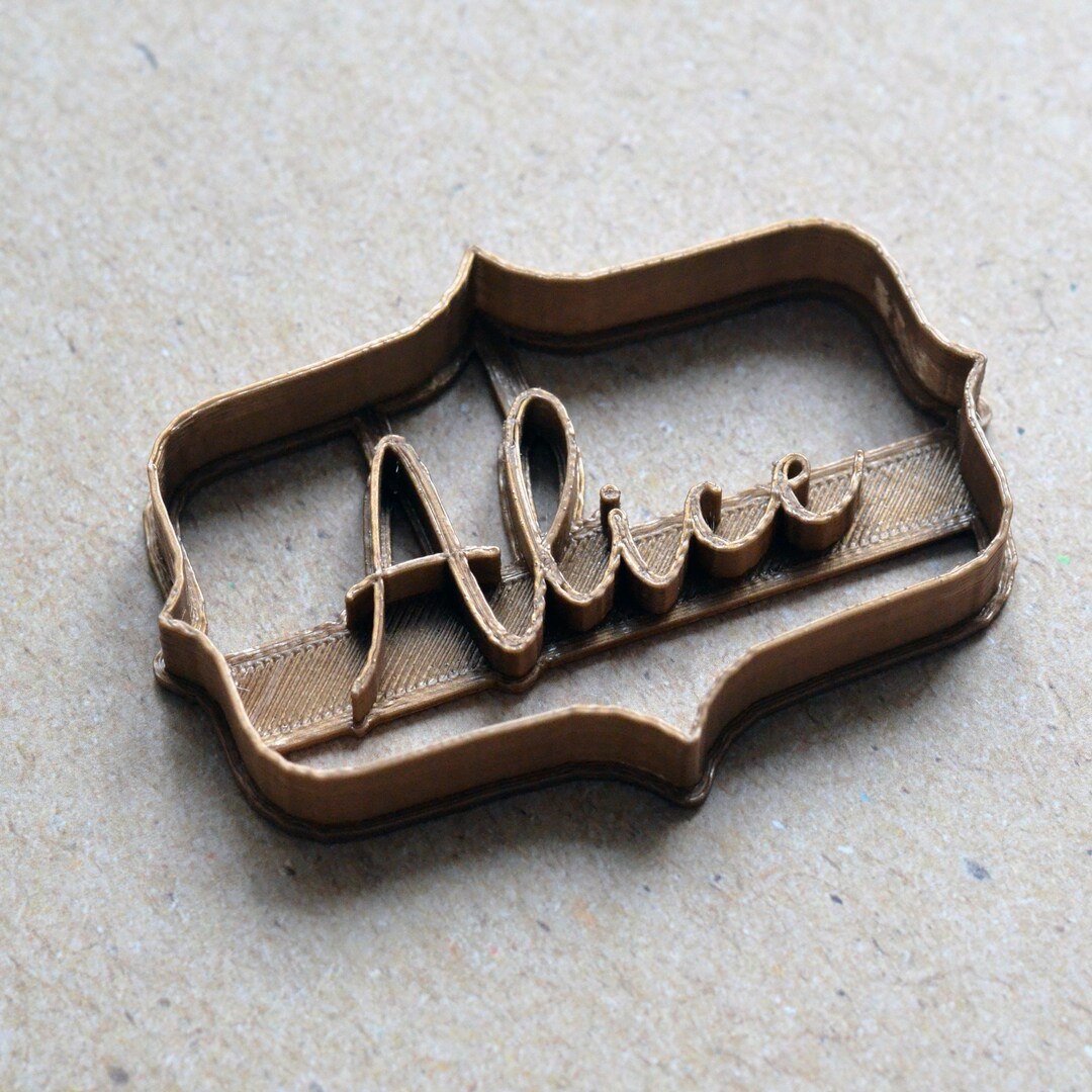 Custom Plaque Cookie Cutter - Etsy