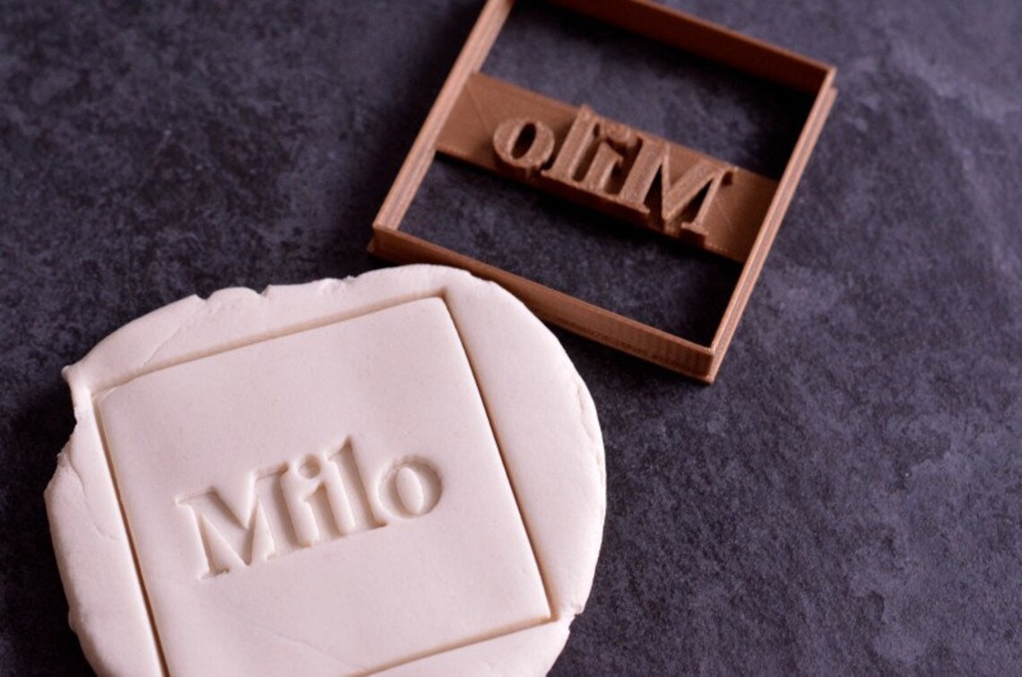 Custom Square Name Cookie Cutter (personalized) - Name Cookie Cutter ...